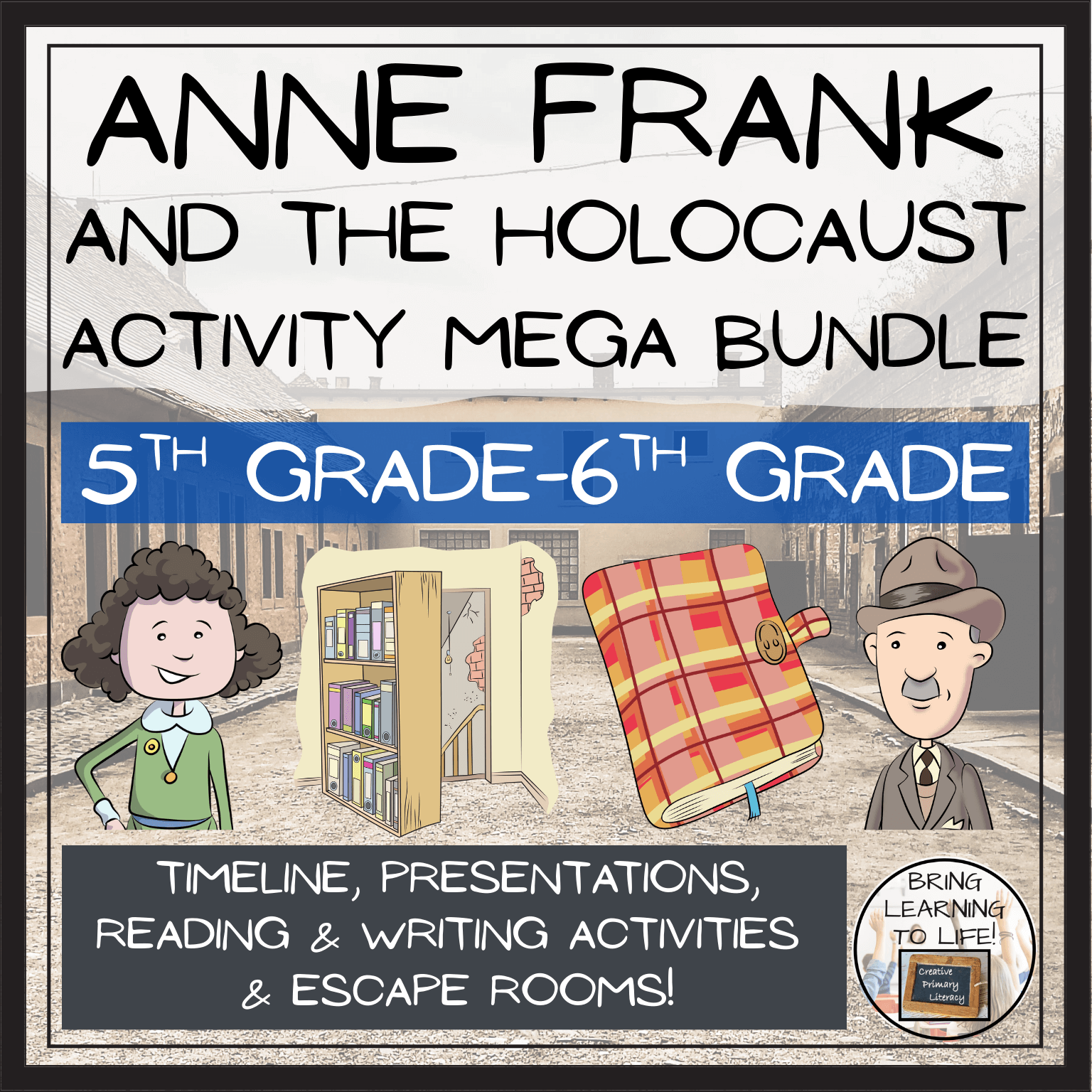 Anne Frank & the Holocaust Activity Bundle | 5th-6th Grade – Creative ...