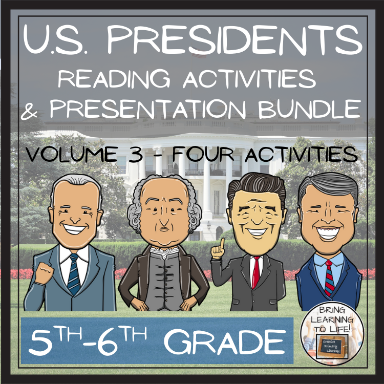 U.S. Presidents Volume 3 Close Reading Comprehension Bundle | 5th & 6t ...