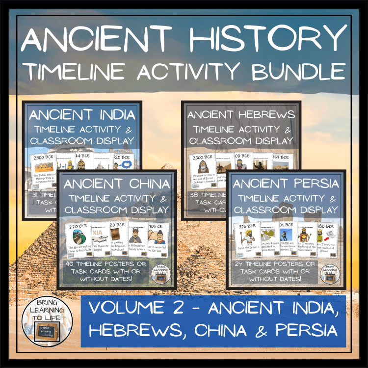 Ancient History Timeline Activities Bundle – Creative Primary Literacy