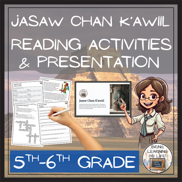 Maya King Jasaw Chan K'awiil Reading Comprehension Activities | 5th ...