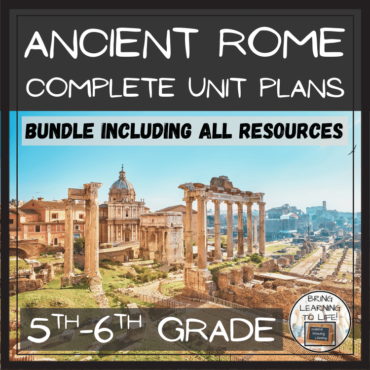 Ancient Rome Unit Plans and Resource Bundle – Creative Primary Literacy