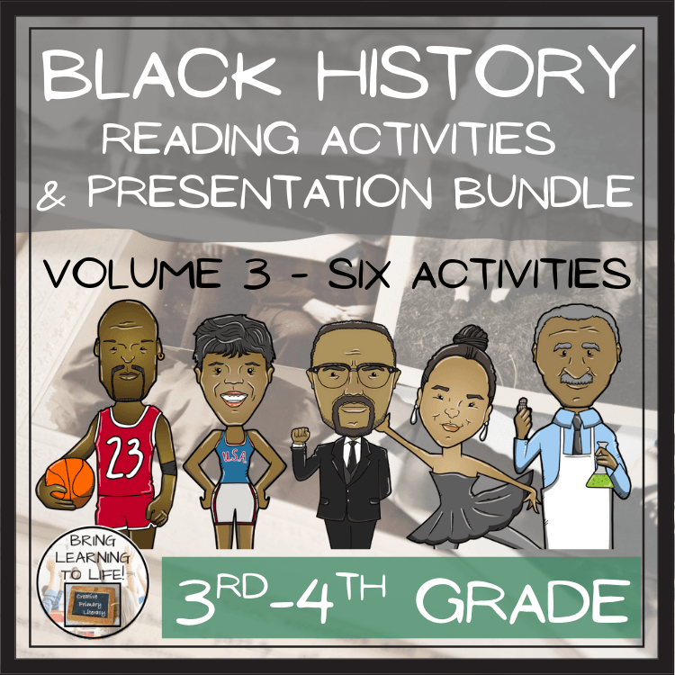 Black History Volume 3 Close Reading Comprehension Bundle | 3rd & 4th ...