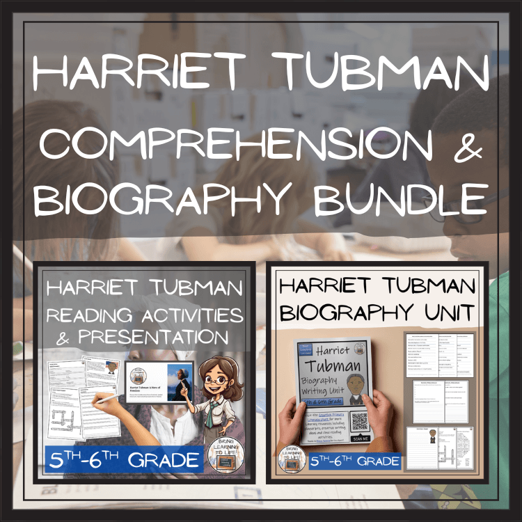 Harriet Tubman Close Reading & Biography Bundle | 5th Grade & 6th Grad ...