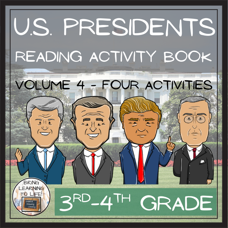 American Presidents Volume 4 Close Reading Comprehension Book | 3rd ...