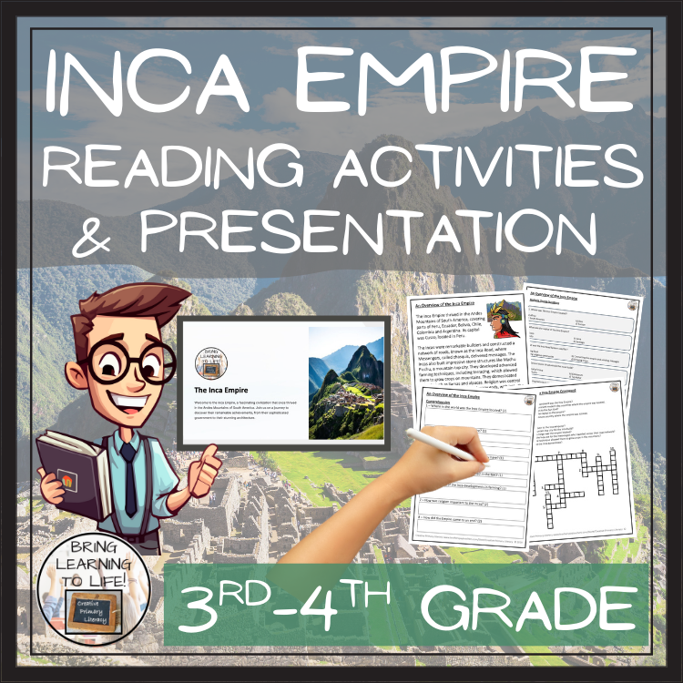 Inca Empire Close Reading Comprehension Activities | 3rd Grade & 4th G ...