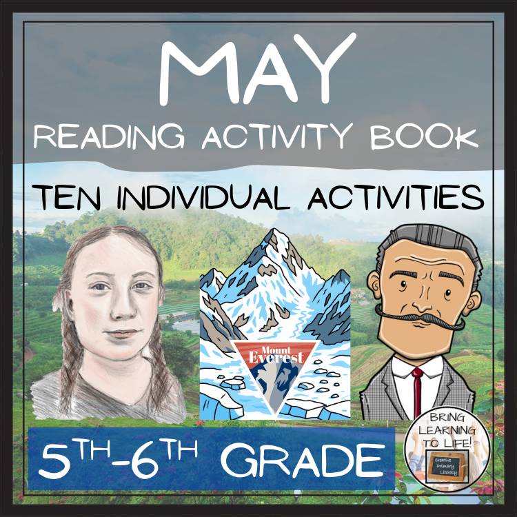 May Close Reading Comprehension Activity Book | 5th-6th Grade ...