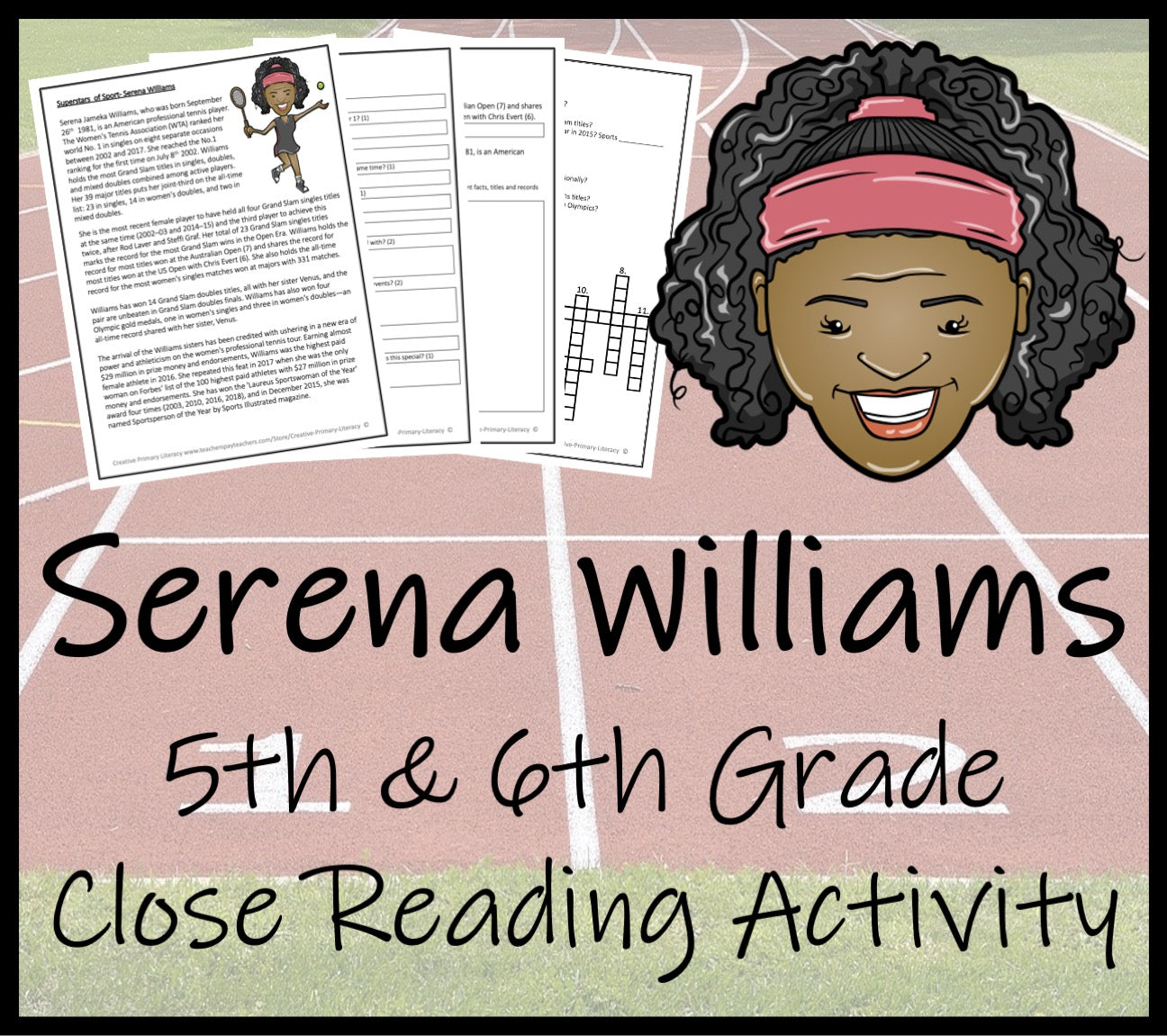 Serena Williams Close Reading Comprehension Activity | 5th Grade & 6th ...