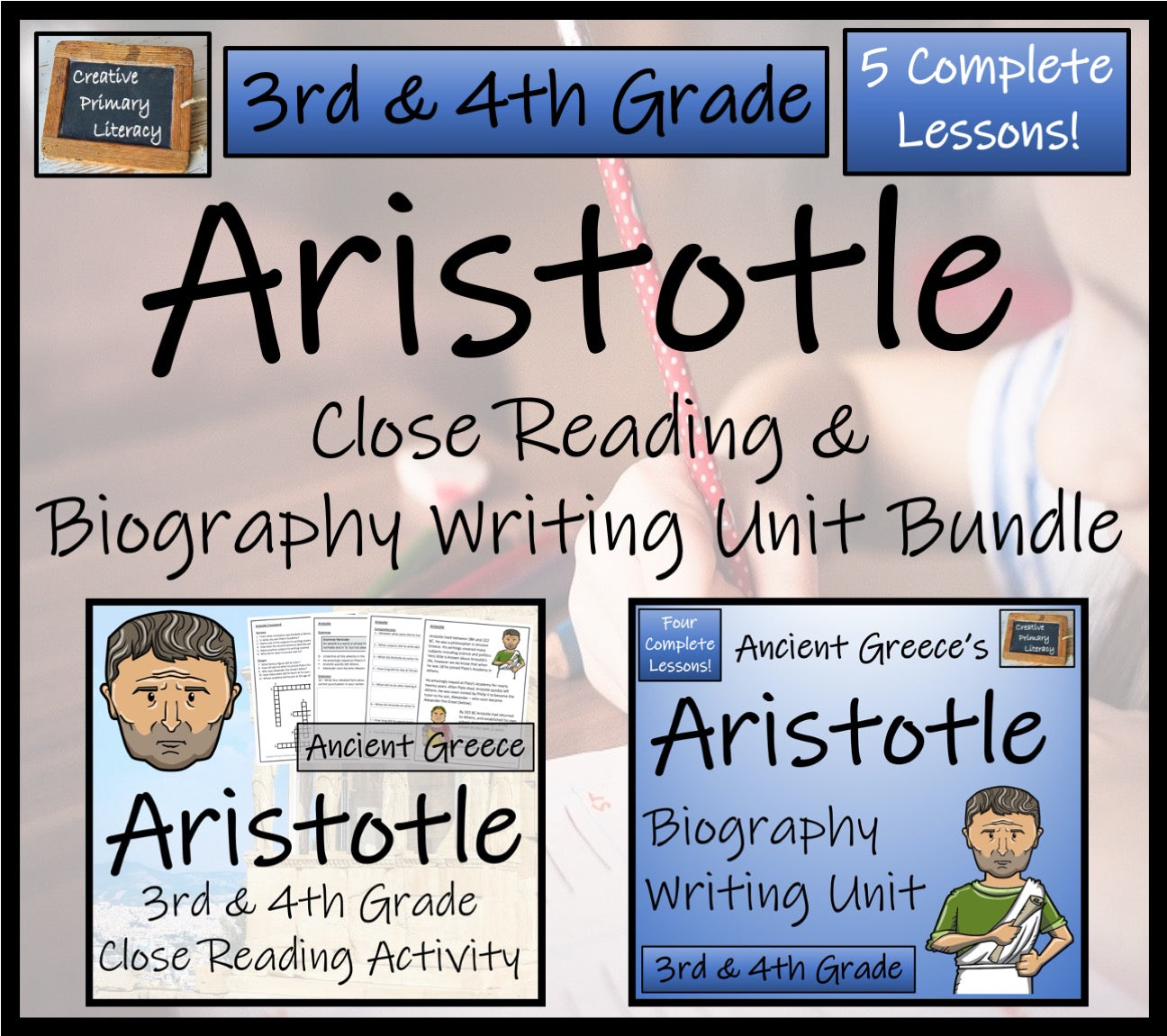 Aristotle Close Reading & Biography Bundle | 3rd Grade & 4th Grade ...