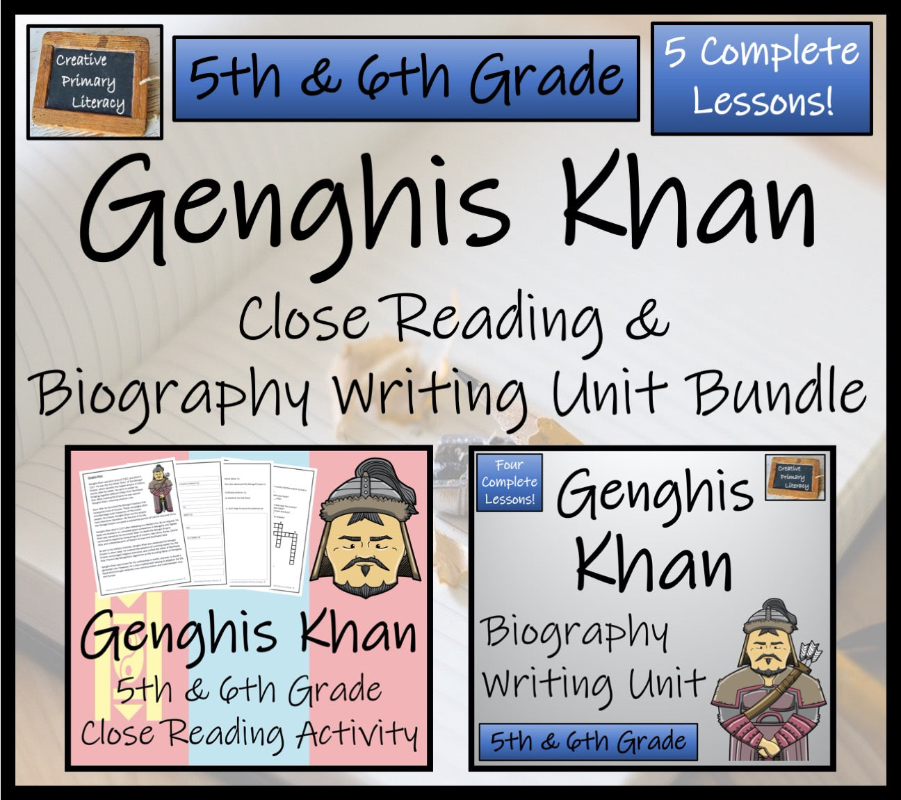 Genghis Khan Close Reading & Biography Bundle | 5th Grade & 6th Grade ...