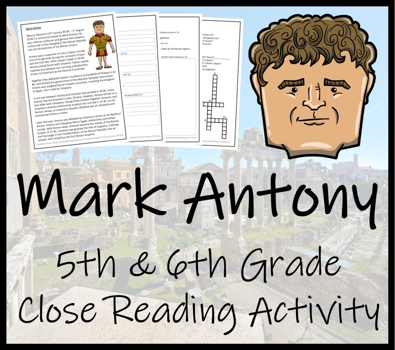 Mark Antony Close Reading Comprehension Activity | 5th Grade & 6th Gra ...