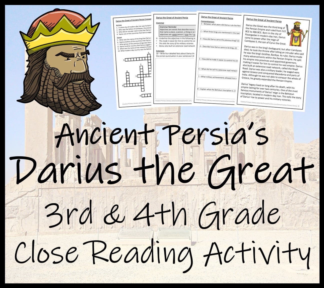 Darius the Great Close Reading Comprehension Activity | 3rd Grade & 4t ...