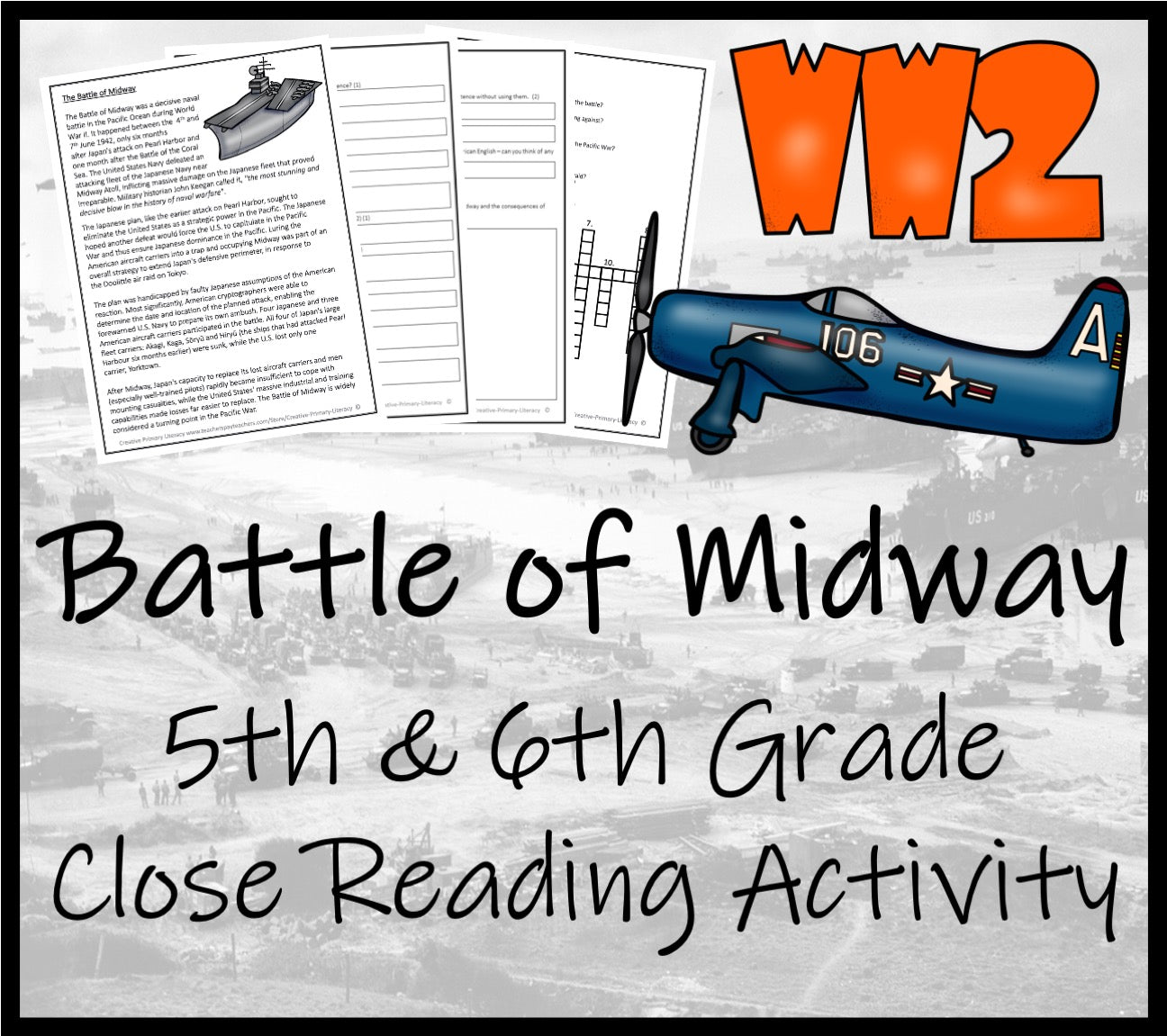Battle of Midway Close Reading Comprehension Activity | 5th Grade & 6t ...