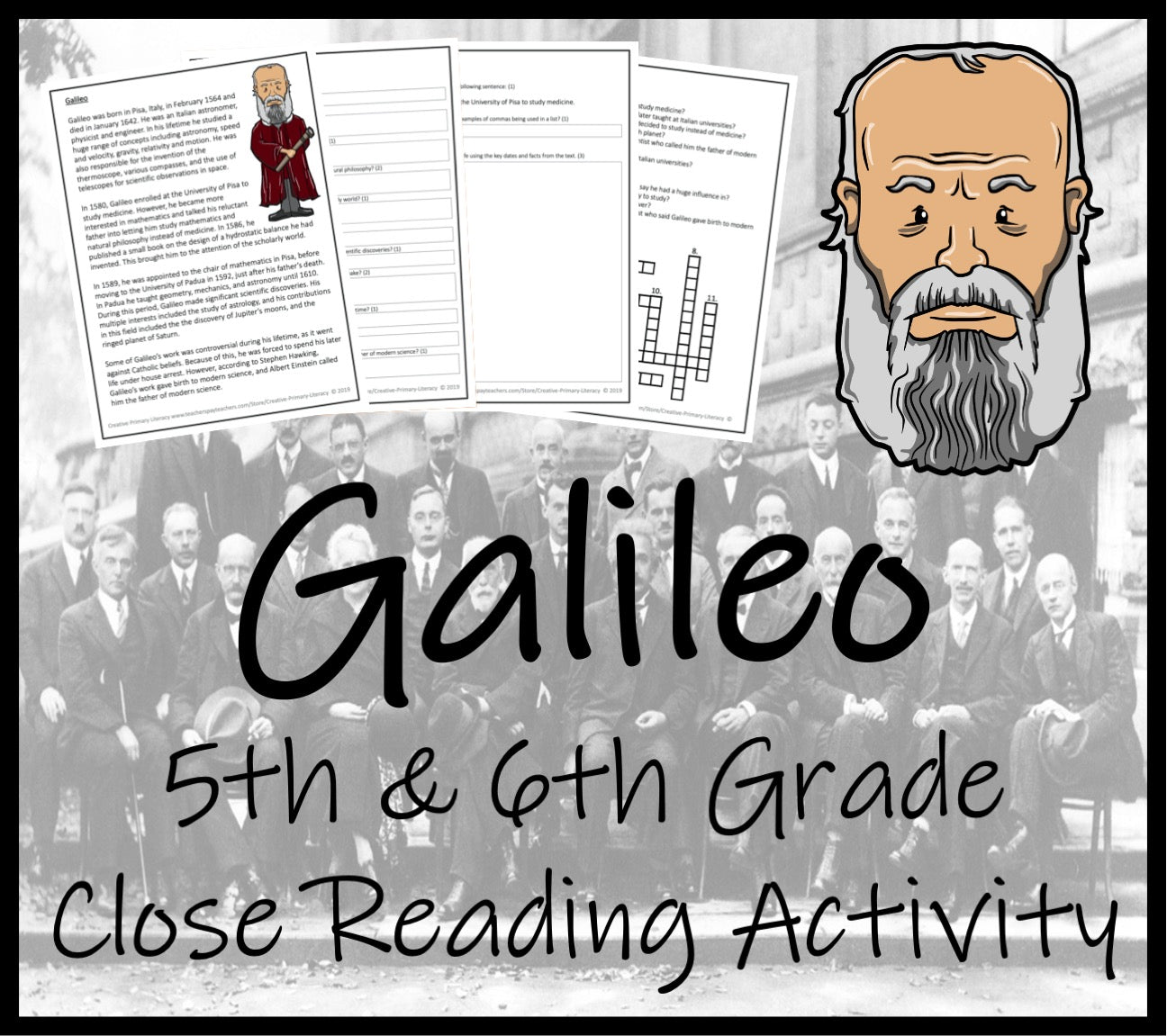 Galileo Close Reading Comprehension Activity | 5th Grade & 6th Grade ...