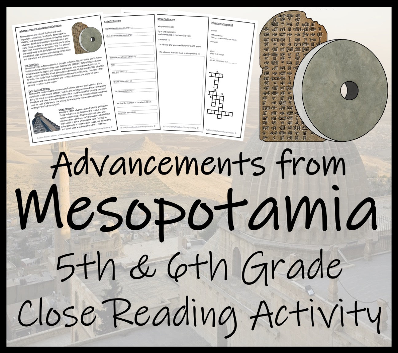 Advancements from Mesopotamia Close Reading Comprehension | 5th & 6th ...