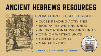 Teaching about the Ancient Hebrews – Creative Primary Literacy