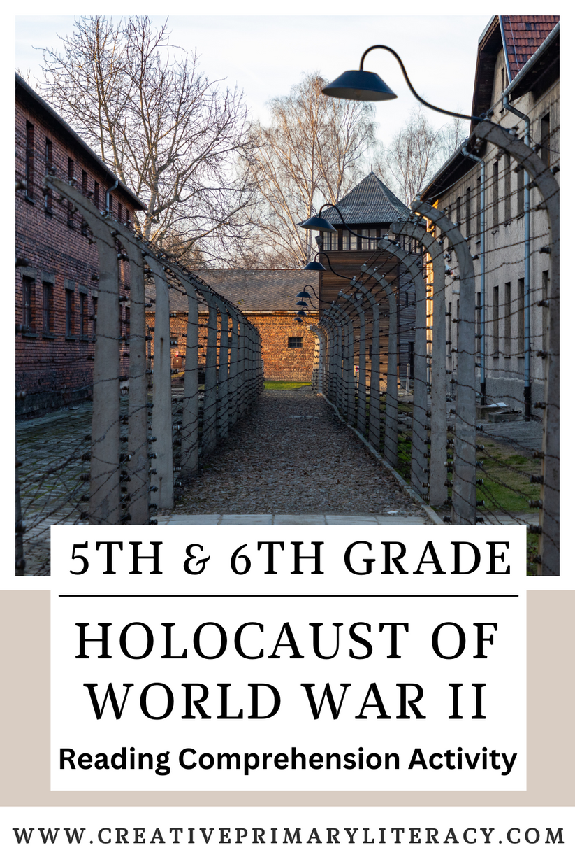 Holocaust of World War II Close Reading Comprehension | 5th Grade & 6t ...
