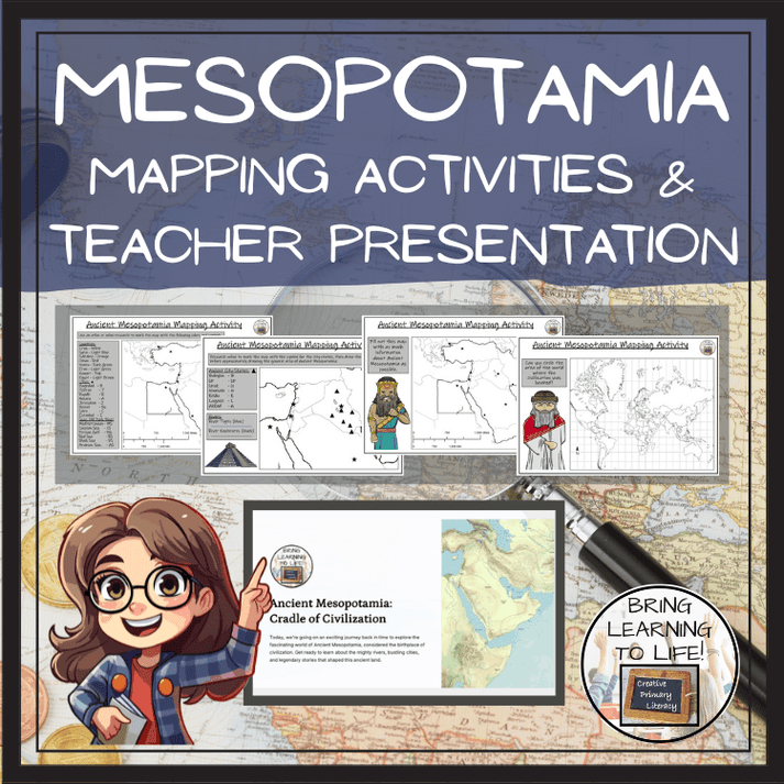 Ancient Mesopotamia Map Activity & Teaching Presentation – Creative ...