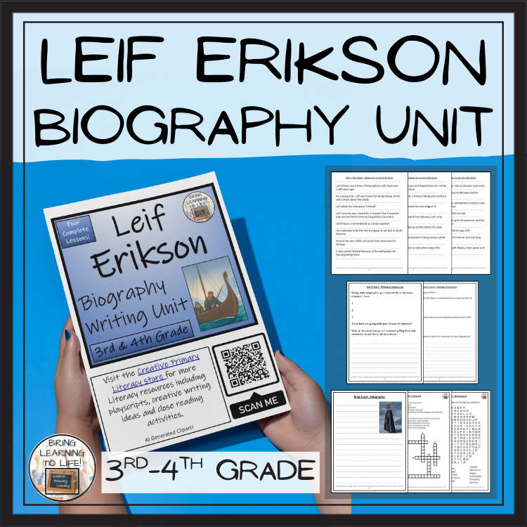 Biography Writing Units & Bundles – Creative Primary Literacy