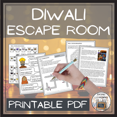 Diwali Escape Room | Social Studies & Holiday Activity – Creative ...