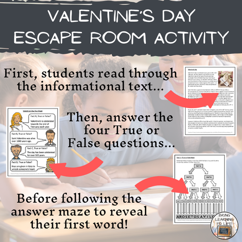 Valentine’s Day Escape Room | Social Studies & Holiday Activity ...