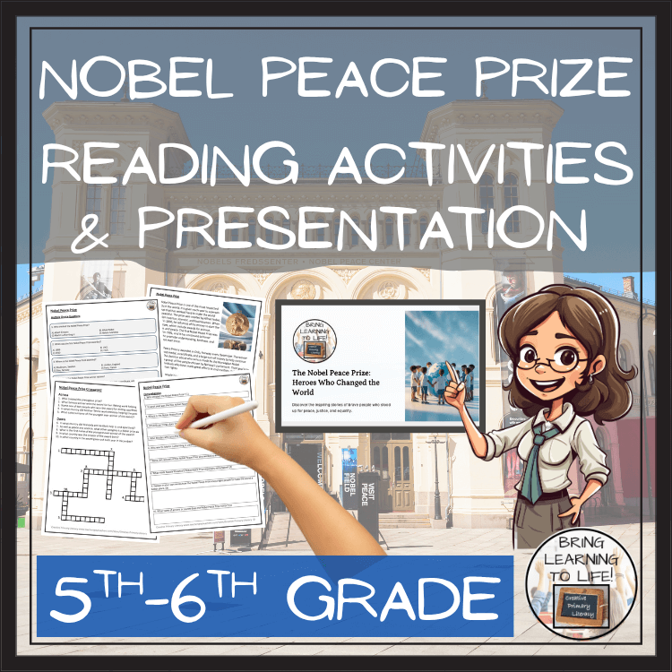 Nobel Peace Prize Close Reading Comprehension Activities – Creative ...