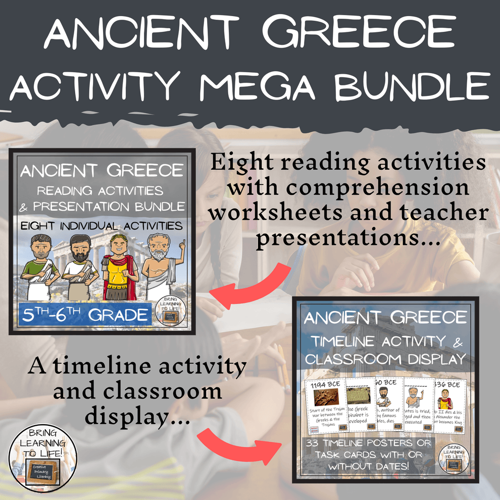 Ancient Greece Mega Bundle of Activities – Creative Primary Literacy