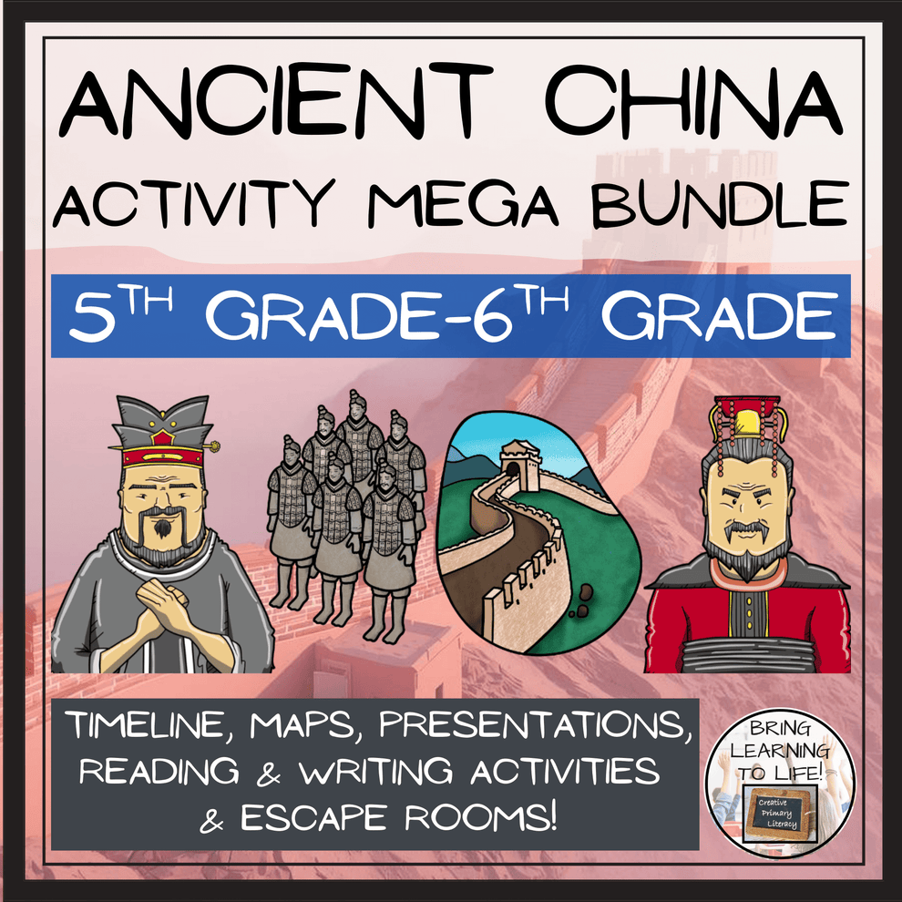 Ancient China Mega Bundle of Activities | 5th Grade & 6th Grade ...