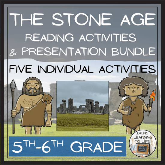Stone Age Close Reading Comprehension Bundle | 5th & 6th Grade ...