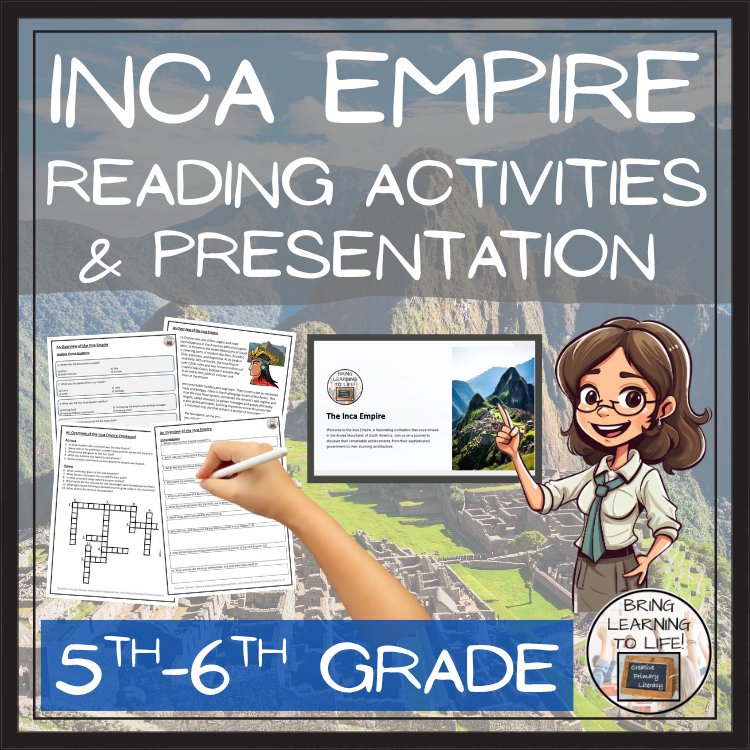 Inca Empire Close Reading Comprehension Activities | 5th Grade & 6th G ...