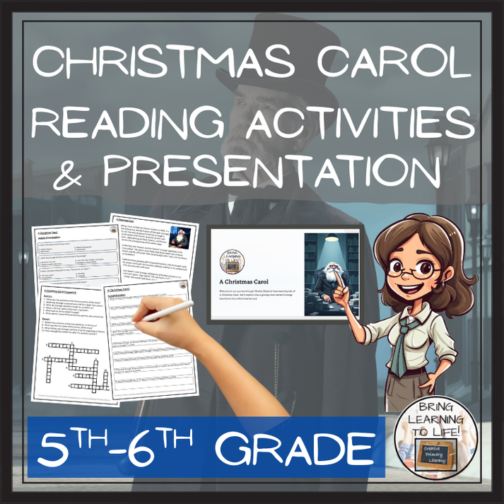 A Christmas Carol Fiction Reading Comprehension | 5th & 6th Grade ...