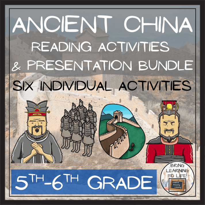 Ancient China Close Reading Comprehension Bundle | 5th Grade & 6th Gra ...