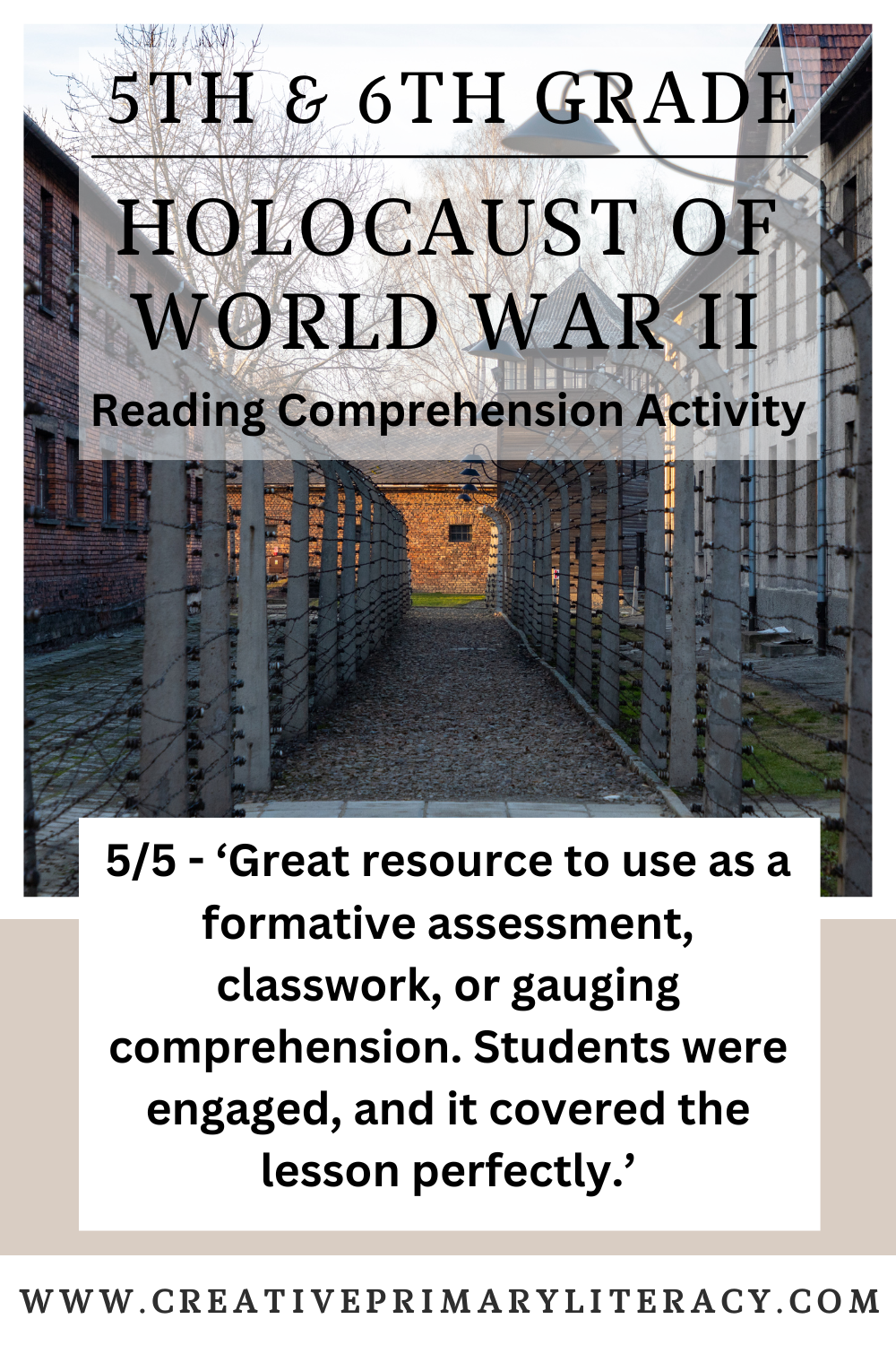 Holocaust of World War II Close Reading Comprehension | 5th Grade & 6t ...