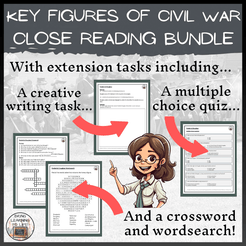 American Civil War Key Figures Close Reading Activity Bundle | 5th & 6 ...
