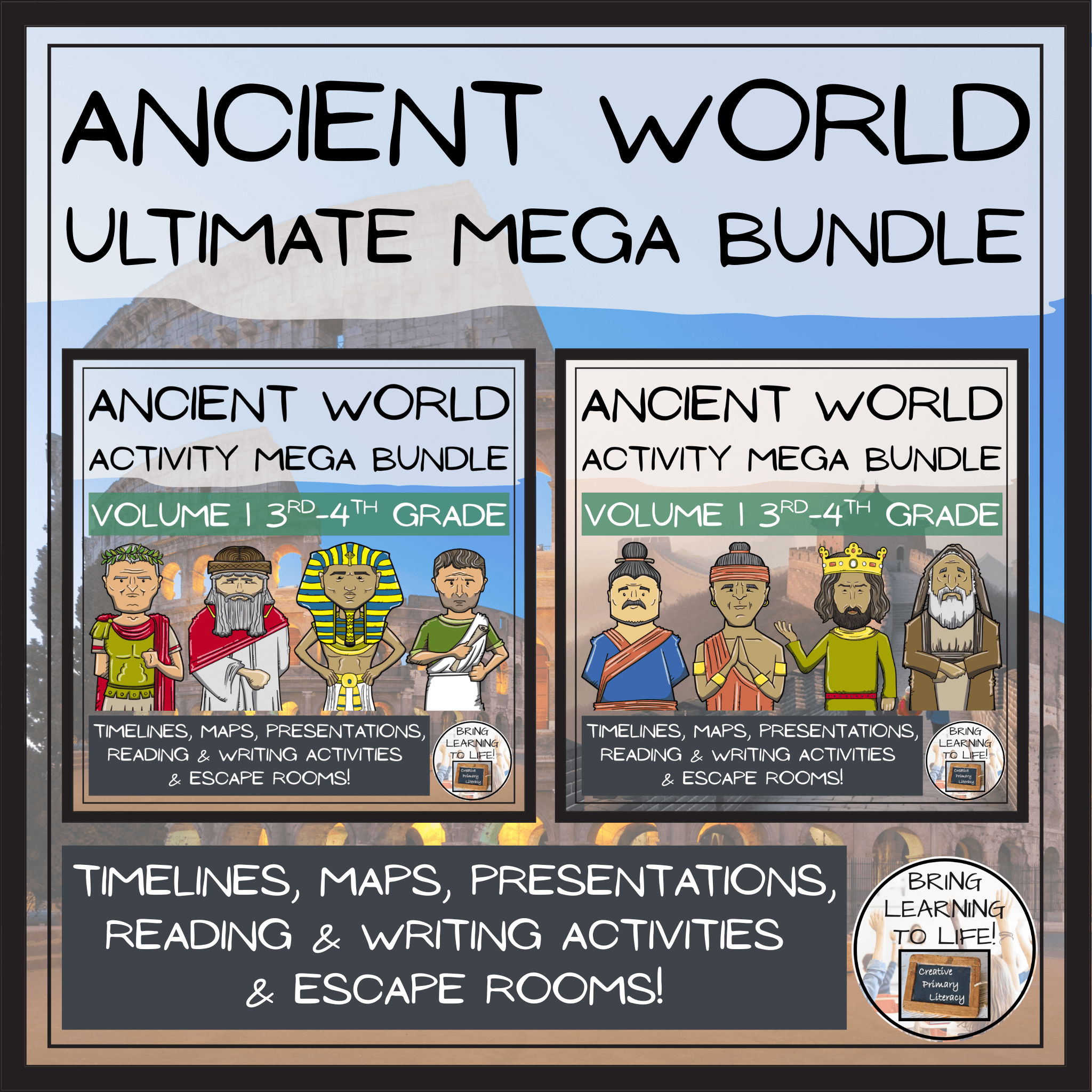 Ancient History Social Studies Ultimate Mega Bundle | 3rd-4th Grade ...