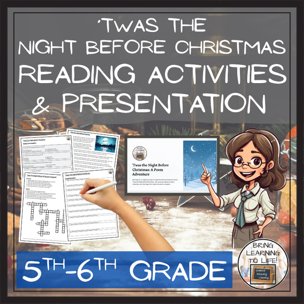 Twas the Night Before Christmas Close Reading Comprehension | 5th & 6t ...