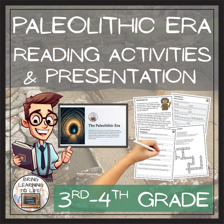 Paleolithic Era of the Stone Age Close Reading Comprehension | 3rd & 4 ...