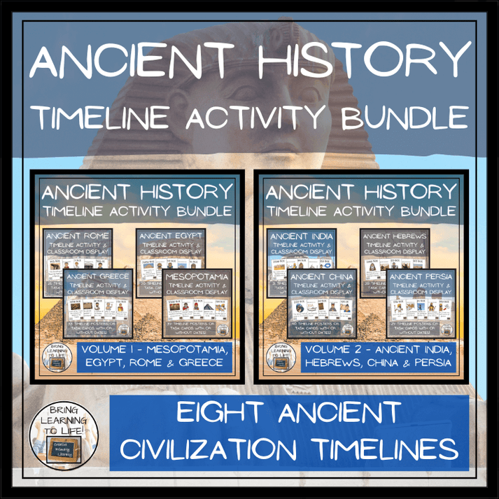 Ancient History Timeline Activity Mega Bundle – Creative Primary Literacy