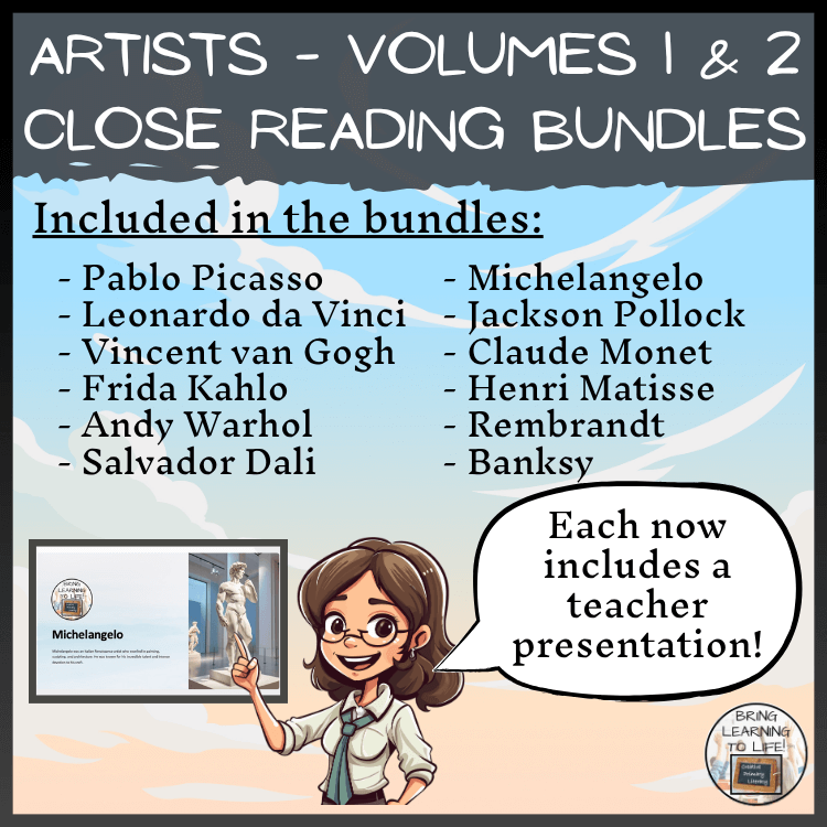 Famous Artists – Creative Primary Literacy