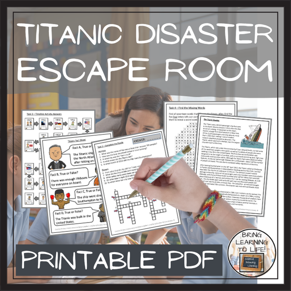Titanic Escape Room | Social Studies & History Activity – Creative ...