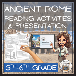 Ancient Rome Close Reading Comprehension Activities | 5th Grade & 6th ...