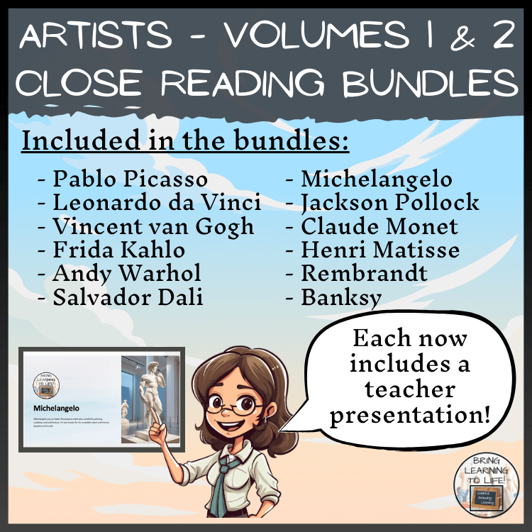 Famous Artists – Creative Primary Literacy