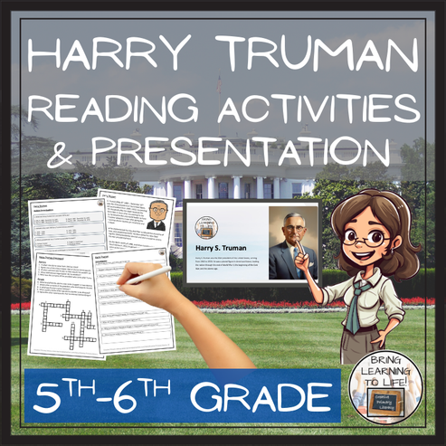 Harry Truman Close Reading Comprehension Activities | 5th Grade & 6th ...