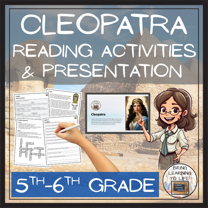 Cleopatra Close Reading Comprehension Activities | 5th Grade & 6th Gra ...