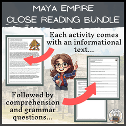 Maya Empire Close Reading Comprehension Bundle | 5th Grade & 6th Grade ...