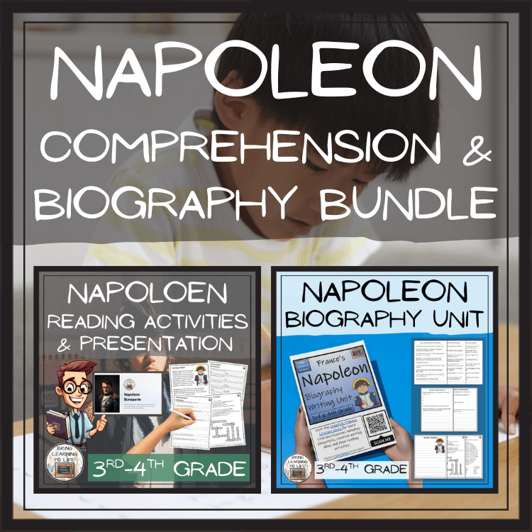 Napoleon Bonaparte Close Reading & Biography Bundle | 3rd Grade & 4th ...