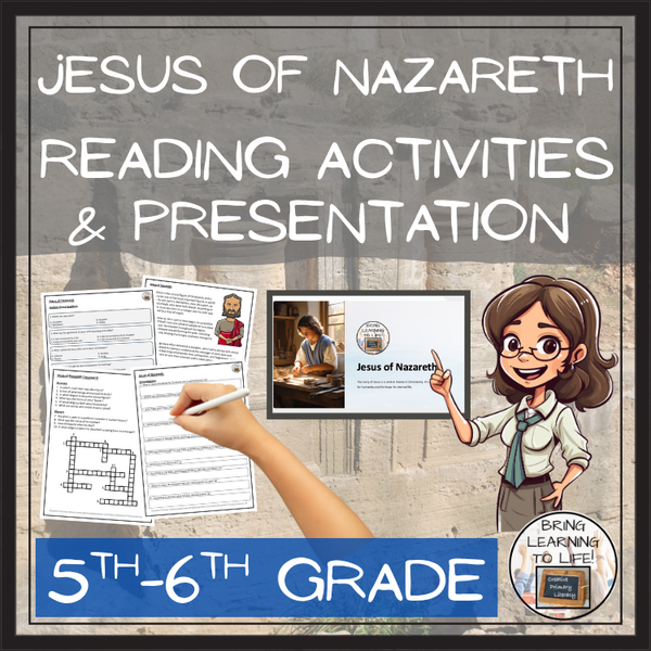 Jesus of Nazareth Close Reading Activities | 5th Grade & 6th Grade ...