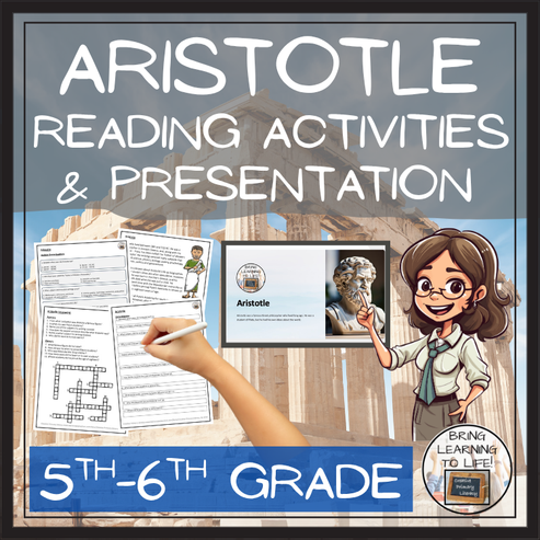 Aristotle Close Reading Comprehension Activities | 5th Grade & 6th Gra ...