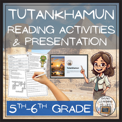 Tutankhamun Close Reading Comprehension Activities | 5th Grade & 6th G ...
