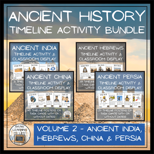 Ancient History Timeline Activities Bundle – Creative Primary Literacy