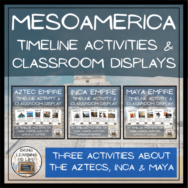 Mesoamerica Timeline Activity & Classroom Display Bundle – Creative ...